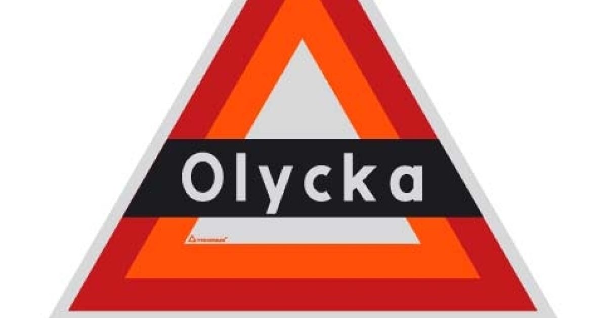 Skyltkåpa 3x Olycka 90cm R1 | Ferno Norden Sverige