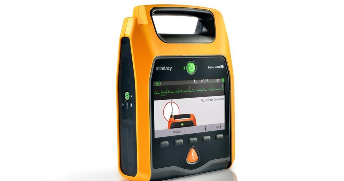 AED Mindray D1 Pro inkl ekg/arytmi, laddbart batteri | Ferno Norden…